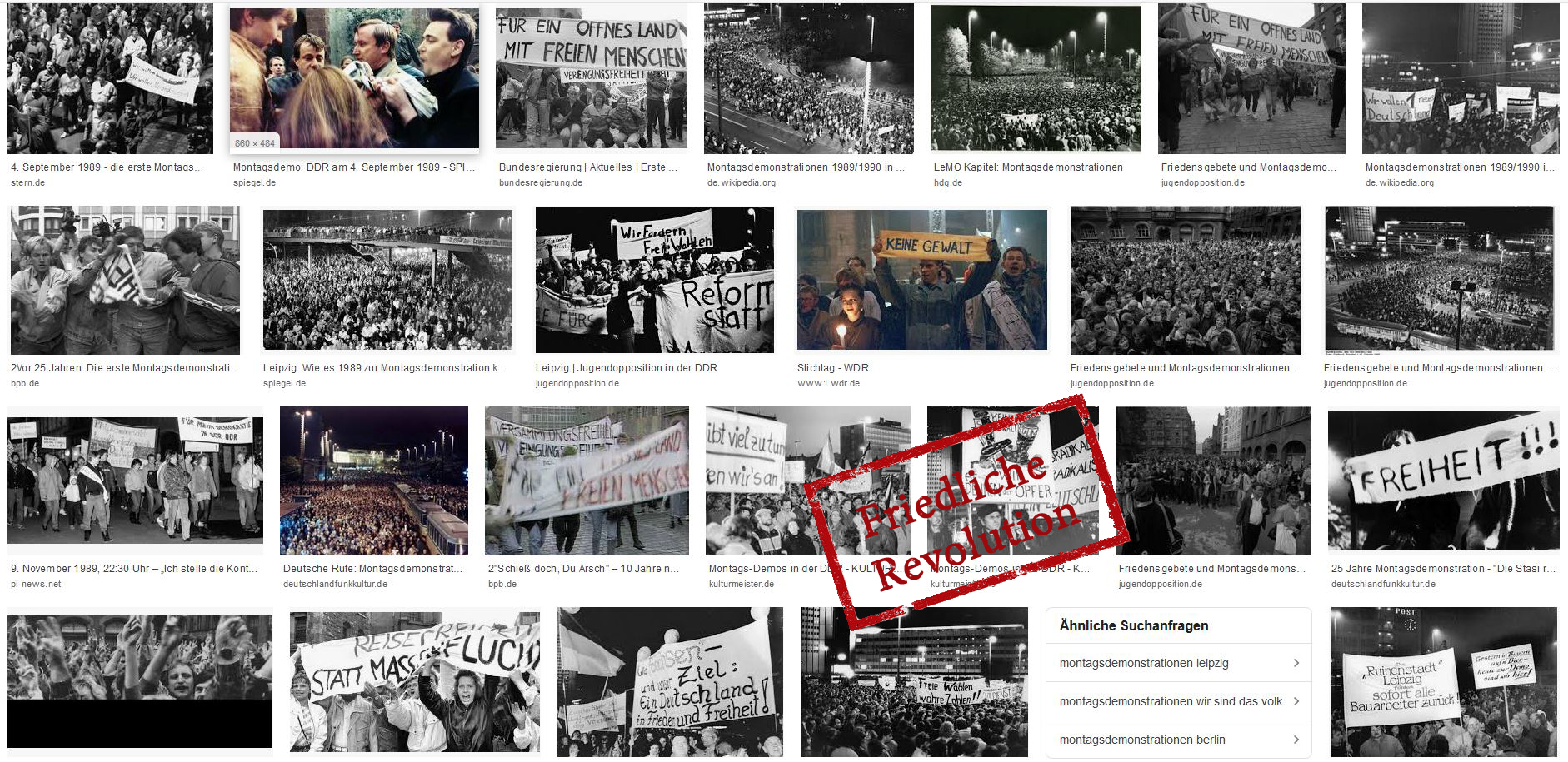 MONTAGSDEMONSTRATION. Vor 35 Jahren fand die erste Demo in Leipzig ...